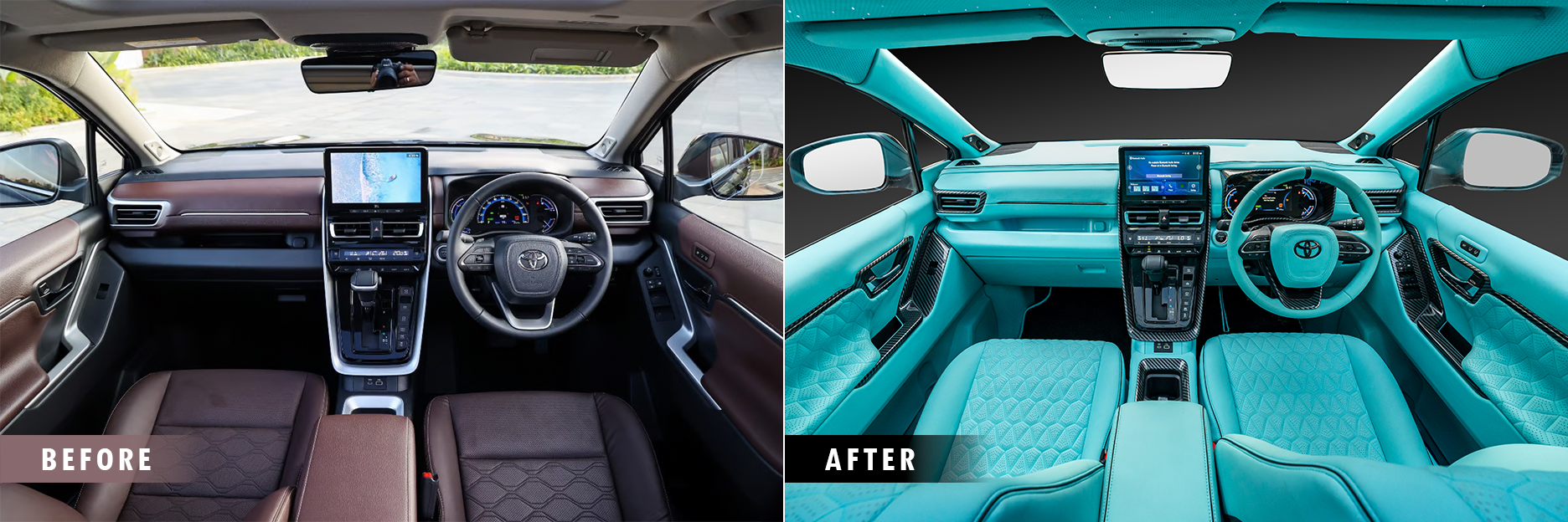 Innova Hycross Interior Modification-Recliner Seats, SmartTV | ATD